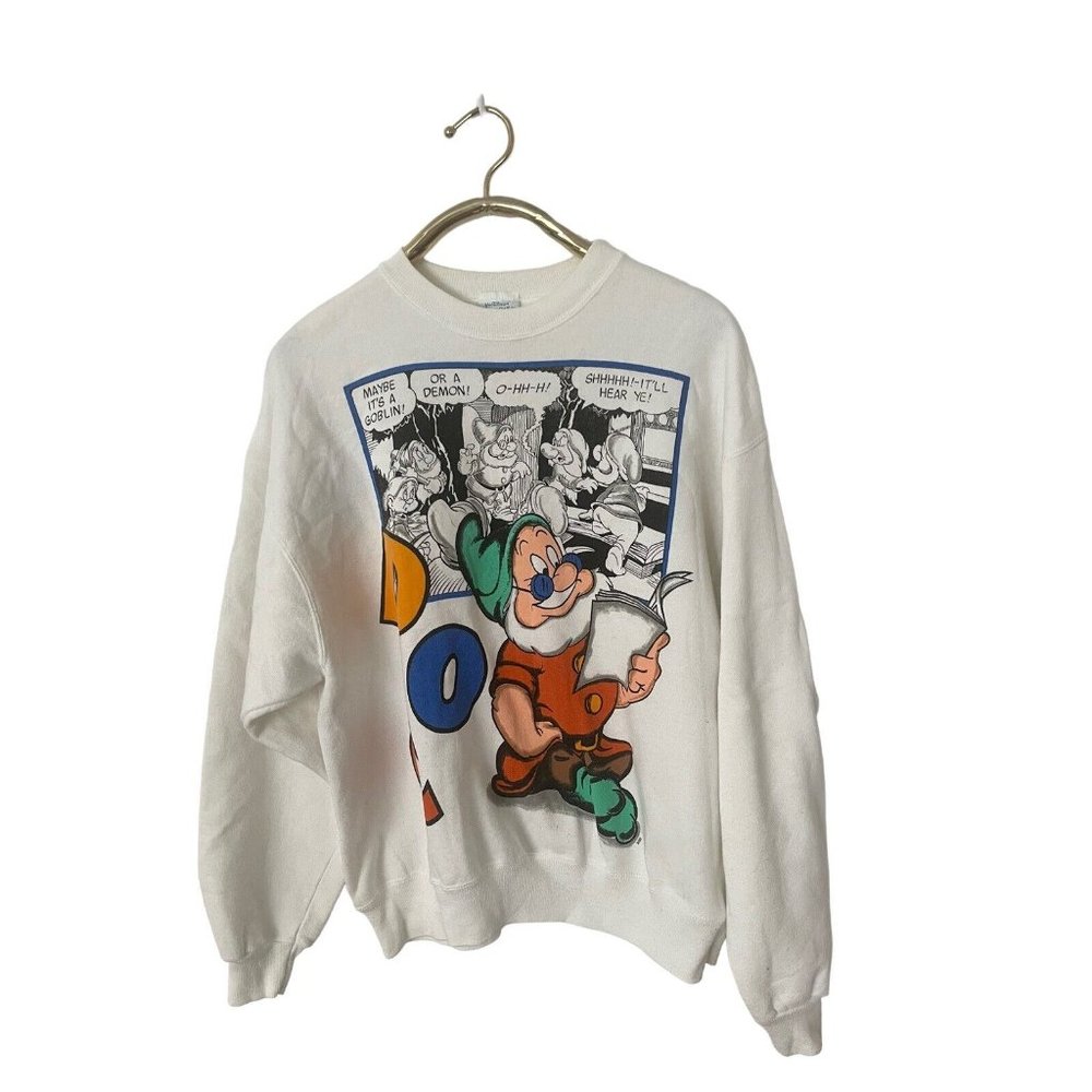 Vtg 80s Snow White & Seven Dwarfs Doc Sweatshirt One … - Gem